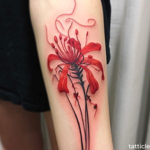 Red Spider Lily Tattoo Meaning and Symbolism - Tatticle