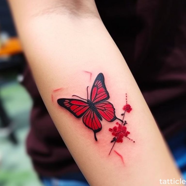 Red Butterfly Tattoo Meaning and Symbolism - Tatticle