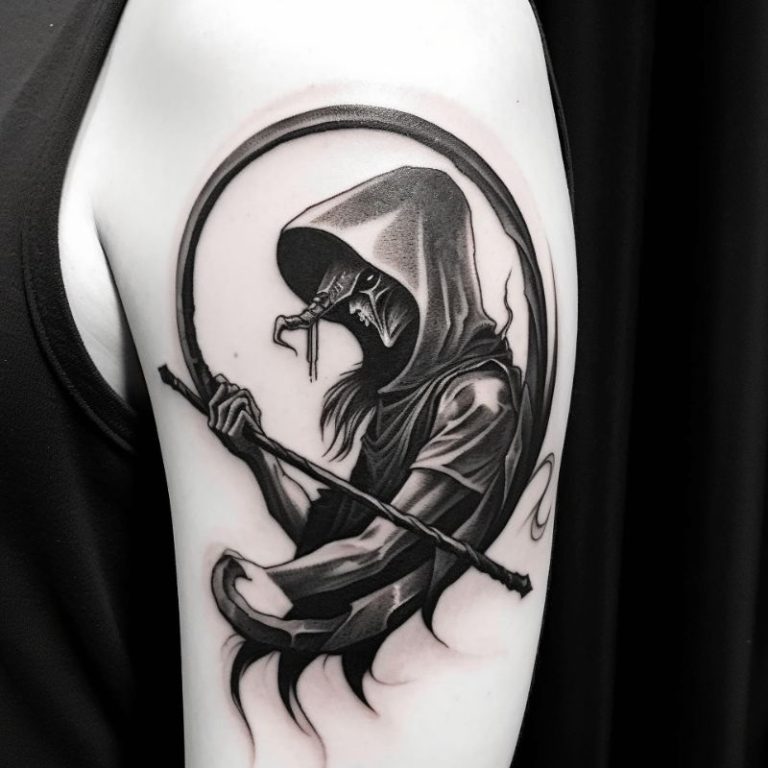 Scythe Tattoo Meaning and Symbolism - Tatticle