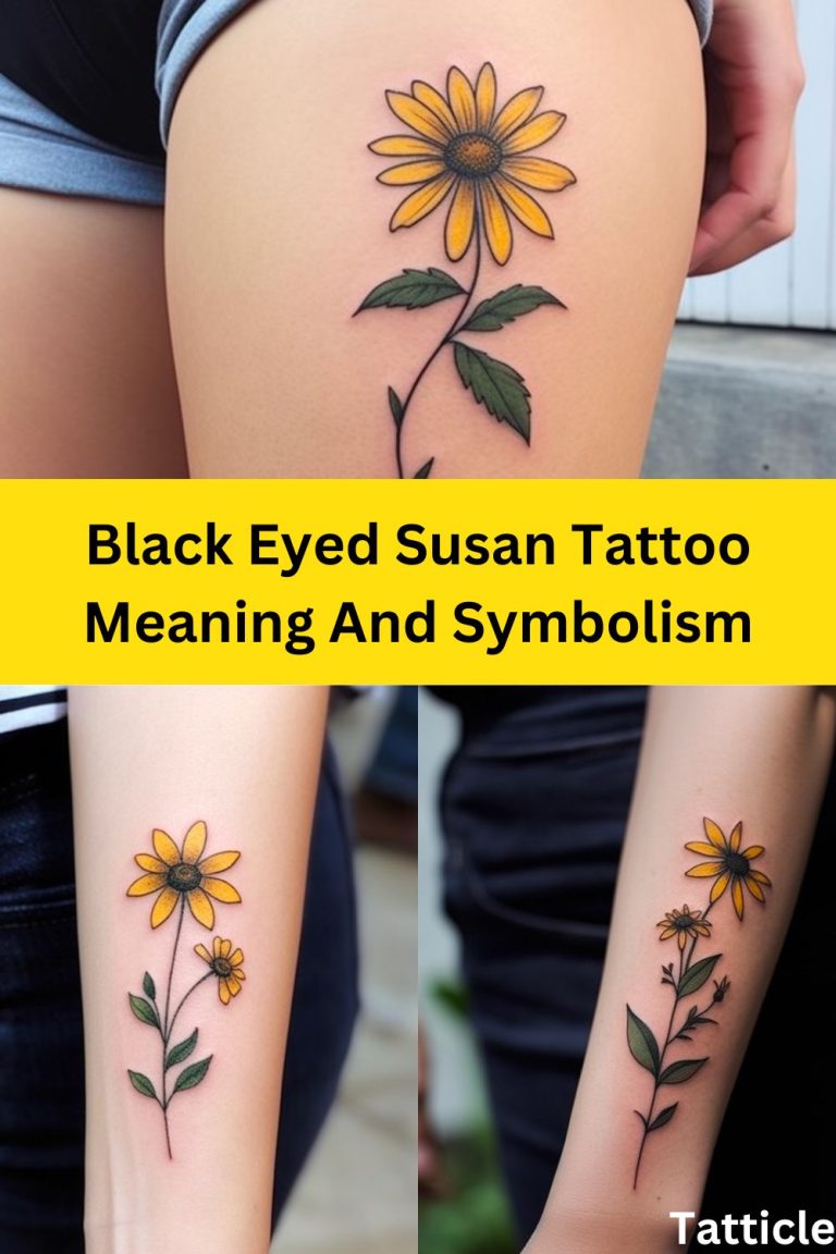 Black Eyed Susan Tattoo Meaning and Symbolism - Tatticle