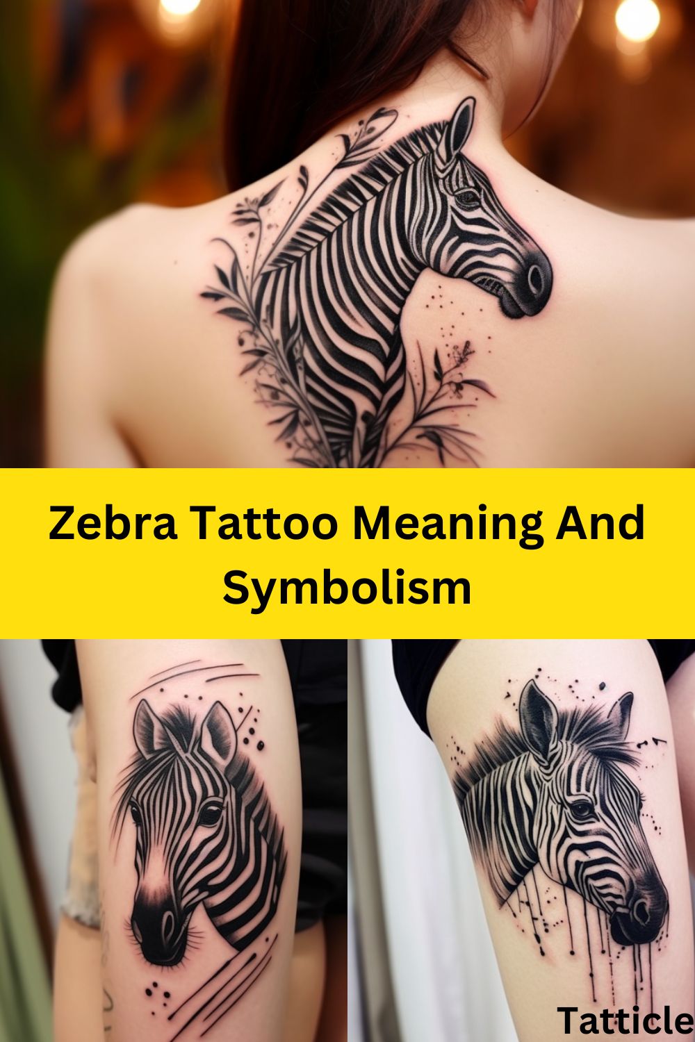 Zebra Tattoo Meaning and Symbolism - Tatticle