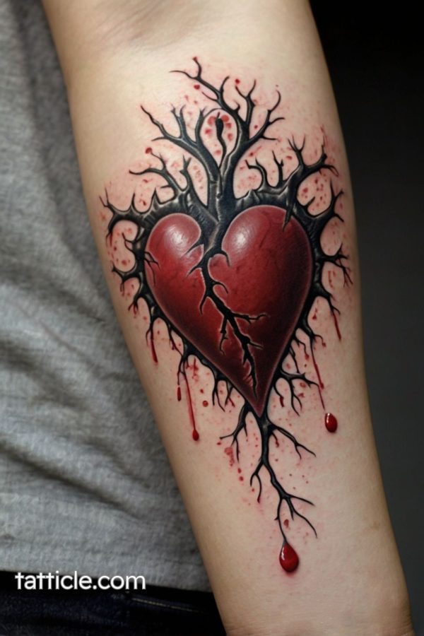 Bleeding Heart Tattoo Meaning: Inspiring Ideas That Will Touch Your Soul - Tatticle