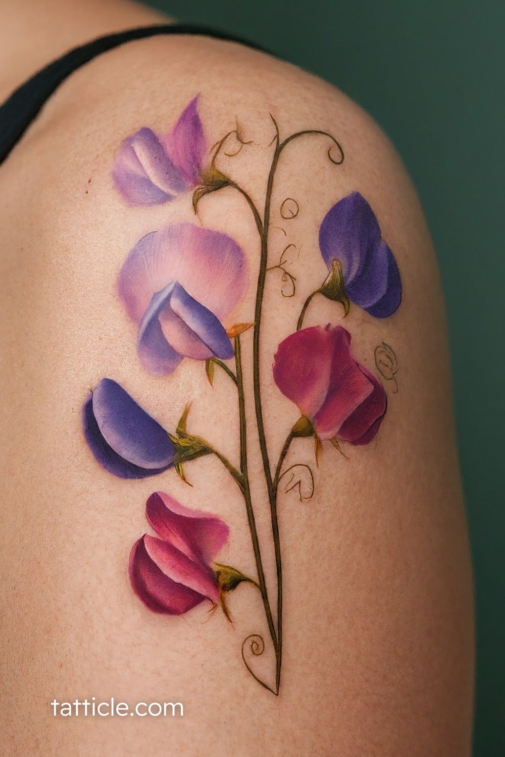 Sweet Pea Tattoo Meaning: Top Ideas That Will Blow Your Mind - Tatticle
