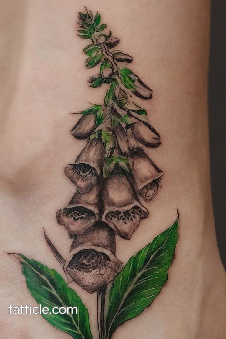 Foxglove Tattoo Meaning: Stunning Ideas You Need to See for Your Next Ink - Tatticle