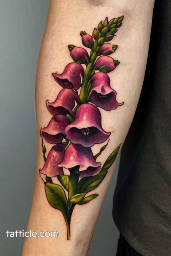 Foxglove Tattoo Meaning: Stunning Ideas You Need to See for Your Next ...