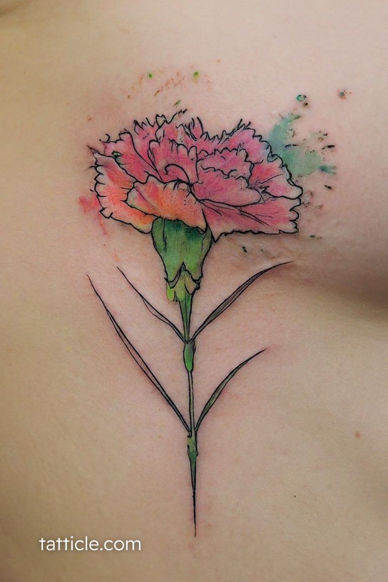 Carnation Tattoo Meaning: Discover Deep Symbolism and Inspiring Ideas ...