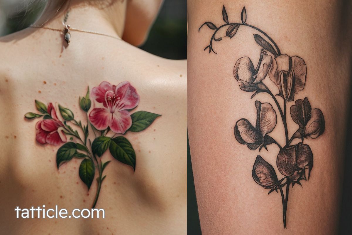 Sweet Pea Tattoo Meaning: Top Ideas That Will Blow Your Mind - Tatticle
