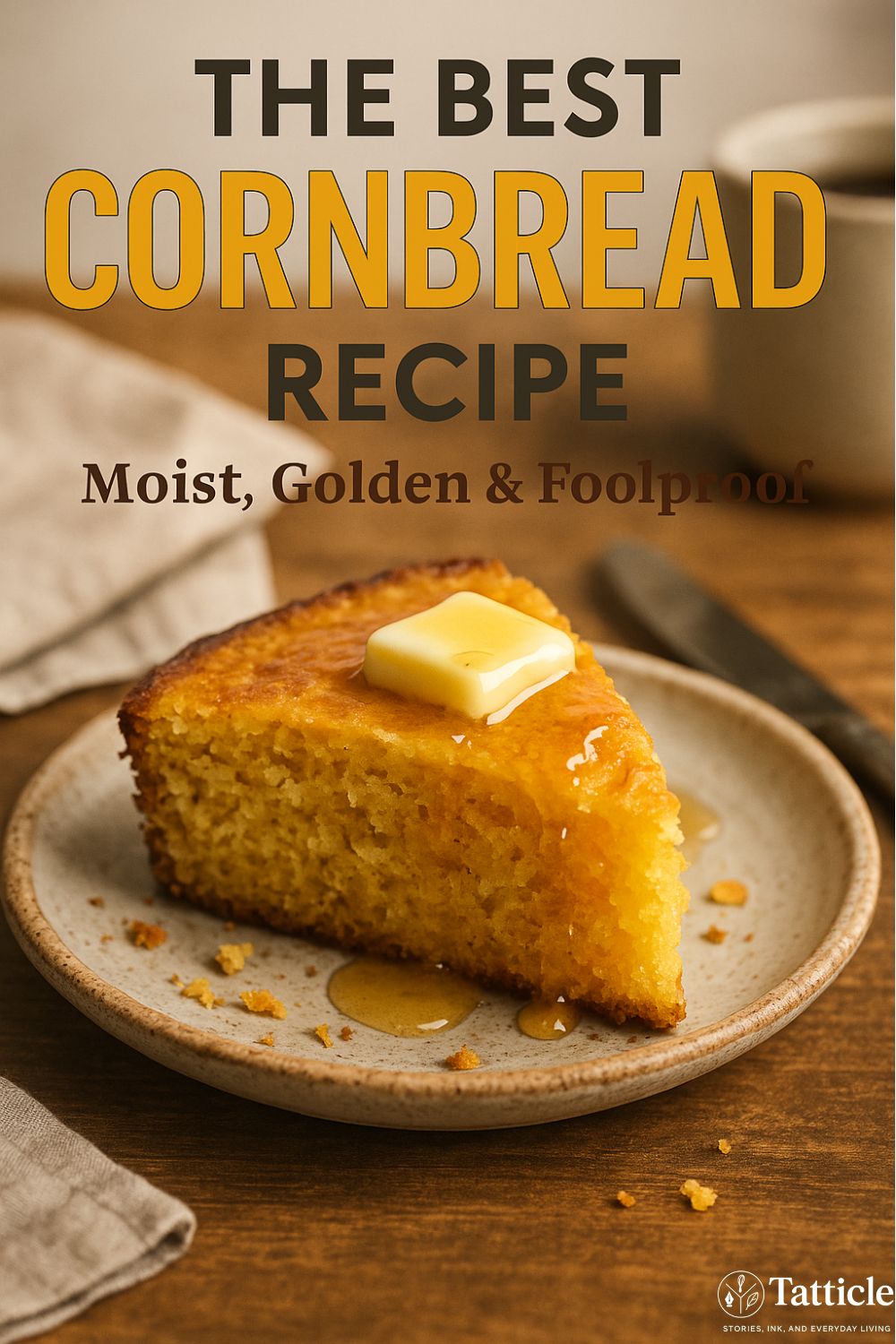 The Best Cornbread Recipe: Moist, Golden, Foolproof - Tatticle