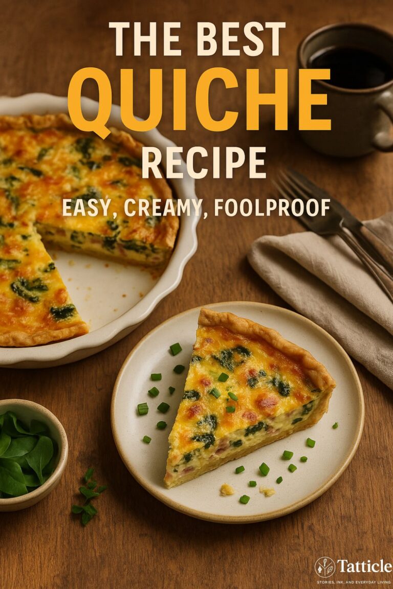 The Best Quiche Recipe: Easy, Creamy, Foolproof - Tatticle