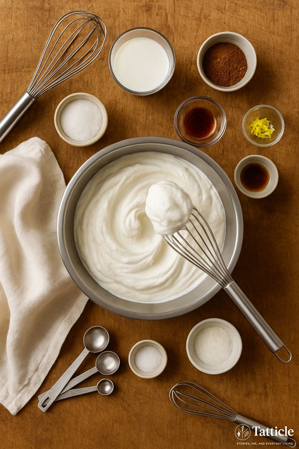 The Best Whipped Cream Recipe: Easy, Fluffy, Foolproof - Tatticle