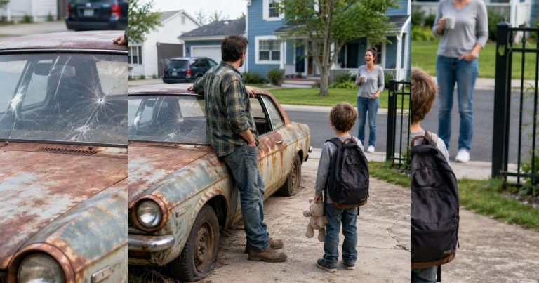 A Widowed Dad’s $100 Rusted Car Made His Laughing Neighbor Regret ...